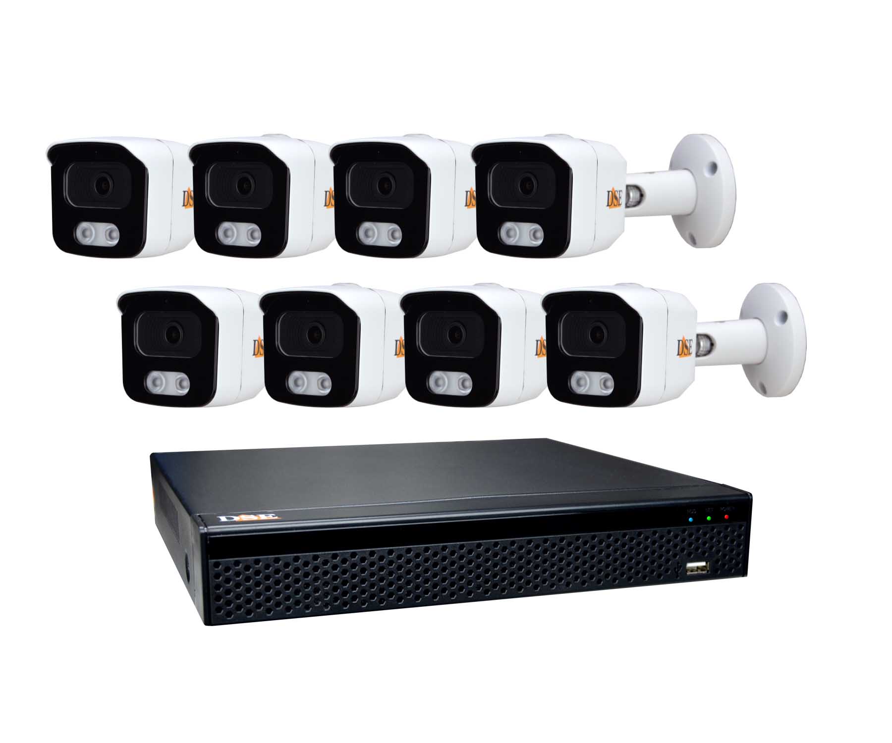 DIY POE CCTV kits for video surveillance with 8 IP cameras for outdoor ...